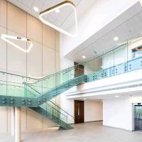 China Customizable Standoff Glass Railing System with 8-12mm Tempered Glass and 0.8m-1.2m Height for sale