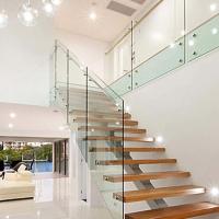 China Customizable Frameless Glass Railing System with 8-12mm Tempered Glass and 0.8m-1.2m Height for Residential and Commercial Use for sale