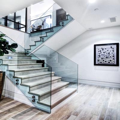 China Customizable Frameless Glass Railing System with 8-12mm Tempered Glass and 0.8m-1.2m Height for Residential and Commercial Use for sale