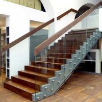 China Customizable Frameless Glass Railing System with 8-12mm Tempered Glass and 0.8m-1.2m Height for Residential and Commercial Use for sale