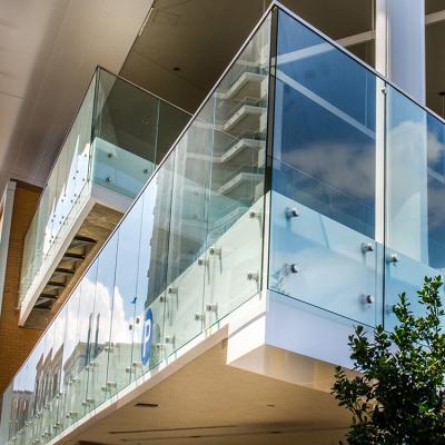 China Adjustable Standoff Glass Railing System with Marine-Grade 316 Stainless Steel for 8-12mm Tempered Glass for sale