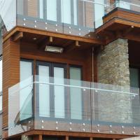 China Adjustable Standoff Glass Railing System with Marine-Grade 316 Stainless Steel for 8-12mm Tempered Glass for sale