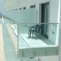 China Adjustable Standoff Glass Railing System with Marine-Grade 316 Stainless Steel for 8-12mm Tempered Glass for sale
