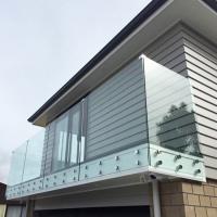 China Adjustable Standoff Glass Railing System with Marine-Grade 316 Stainless Steel for 8-12mm Tempered Glass for sale