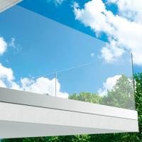 China 10mm 12mm 6+6mm Tempered Glass U Channel Glass Railing Frameless Glass Balustrade for sale