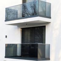 China 10mm 12mm 6+6mm Tempered Glass U Channel Glass Railing Frameless Glass Balustrade for sale