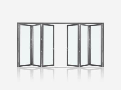 China Robust Stackable Aluminum Folding Door with 50 Years Life Span and Fluorocarbon Spraying for sale