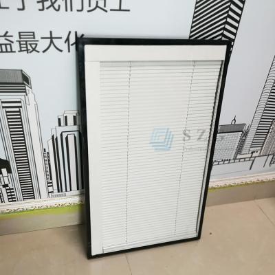China Double Glazed Insulated Louver Blades Swing Sash Window Seal With Inner Blind Accessories Between Glass for sale