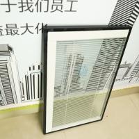 China Double Glazed Insulated Louver Blades Swing Sash Window Seal With Inner Blind Accessories Between Glass for sale