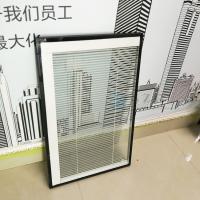China Double Glazed Insulated Louver Blades Swing Sash Window Seal With Inner Blind Accessories Between Glass for sale