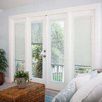 China New Design Aluminum Alloy Insulated Glass Inward Swing Casement Windows With Inner Blind for sale
