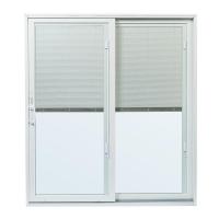 China New Design Aluminum Alloy Insulated Glass Inward Swing Casement Windows With Inner Blind for sale