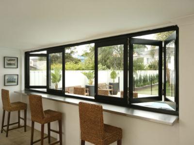 China Durable Commercial And Residential Aluminium Double Glazing Foldable Windows for sale
