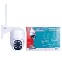 China Outdoor Wireless Surveillance Camera Systems 4CH WiFi NVR With Audio OEM for sale
