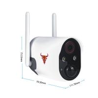 China Wireless Outdoor Waterproof Security Camera With Solar Panel 8000Mah Battery for sale