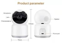 China 3MP Two Way Audio Indoor Home Security Cameras 360 Degree With Night Vision for sale