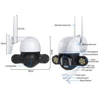 China 3MP Outdoor Floodlight Security Camera , IP66 Night Vision Waterproof Camera for sale
