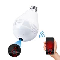 China IR 30M Spotlight Wifi Light Bulb Security Camera Real Time Monitoring for sale