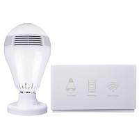 China 960P 130W Pixel 360 Fisheye Security Camera , Wifi IP Surveillance Light Bulb Camera for sale