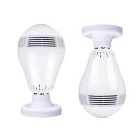 China 1080P Fisheye Wifi Light Bulb Security Camera For Farm Warehouse Courtyard for sale