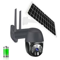 China 4MP 4G Solar Powered PTZ Camera , IP66 Waterproof Outdoor Camera for sale