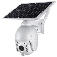 China 8W Solar Battery Powered 4G Solar Camera With Motion Detection Siren for sale