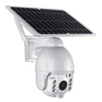 China 8W Solar Battery Powered 4G Solar Camera With Motion Detection Siren for sale