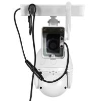 China Metal Case 4G Solar Camera , Pure White Solar Battery Powered Ptz Alert Camera for sale