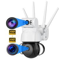 China Antenna ABS Material PTZ Camera Outdoor White Color For Dam Orchard Monitoring for sale
