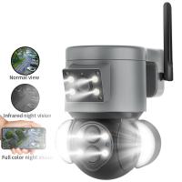 China Wireless IP PTZ Camera Outdoor With Floodlight Human Detection for sale