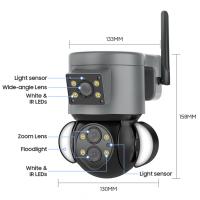China Wireless IP PTZ Camera Outdoor With Floodlight Human Detection for sale