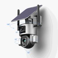 China Dual Lens Wifi Security 4G Solar Camera With PIR Auto Tracking for sale