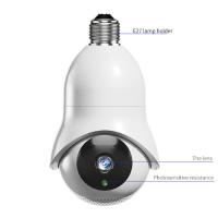 China Wireless 5G Indoor Light Bulb Camera , Panoramic Smart Dome Camera With App Control for sale