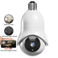 China Wireless 5G Indoor Light Bulb Camera , Panoramic Smart Dome Camera With App Control for sale