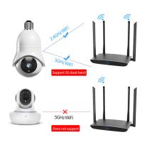 China 5G Dual Band 360 Degree Panoramic Security Camera With Night Vision for sale