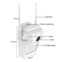 China 2MP 5MP Outdoor Smart Wireless Wifi Camera Waterproof For Wall Yard Lamp for sale