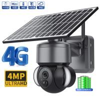 China 4G Solar Wifi Outdoor Security Camera with Solar panel With Sound And Light Alarm for sale