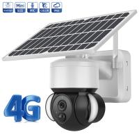 China 4G Solar Wifi Outdoor Security Camera with Solar panel With Sound And Light Alarm for sale