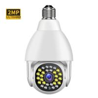 China Smart Home Wifi 2MP Camera , 5g Wifi E27 Bulb Surveillance Security Camera for sale