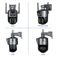 China Outdoor Dual Lens PTZ CCTV Camera With 10X Optical Zoom Micro SD card for sale