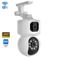 China Indoor Video Baby Monitor Camera Dual Lens Night Vision 3.6mm HD Lens for sale