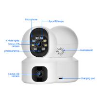 China Indoor Video Baby Monitor Camera Dual Lens Night Vision 3.6mm HD Lens for sale