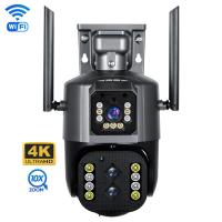 China Outdoor 4K PTZ Wifi Camera Auto Tracking Home Safe Alarm System for sale