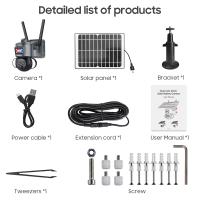 China PTZ 12X Zoom Smart Floodlight Solar Wifi Camera Red Blue Warning for sale