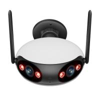 China Outdoor Dual Lens 2K WiFi Security Camera 180° Ultra Wide Angle View for sale