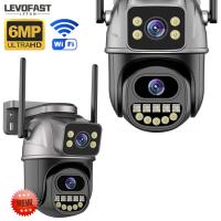 China Dual Lens WiFi CCTV Camera Monitor 360 Degree Remote Outdoor Night Vision 4G Photography Camera for sale