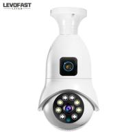 China Dual Lens Bulb Camera 5W 2MP 4MP Smart PTZ WIFI Rechargeable Surveillance Camera for sale
