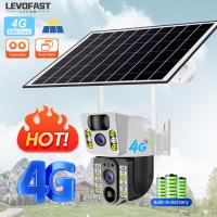 China 4G Solar Camera Panel Battery Security Camera Dual Light Source Waterproof Outdoor PTZ CCTV Camer for sale