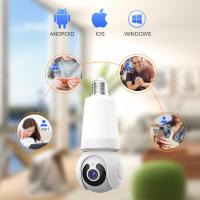 China WIFI Dual Light Source E27 Lamp Holder Security Camera Two-Way Audio Light Bulb Camera for sale