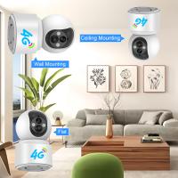 China Wireless WiFi Camera 4G Low Power 3MP V380pro Smart Tracking Wifi Pet Security 4G Sim Card Camera for sale